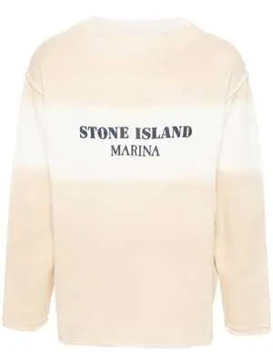 Stone Island Logo-print Jumper - Neutrals