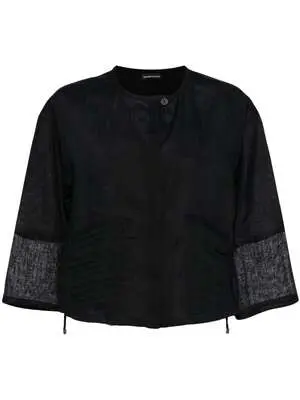Emporio Armani Panelled Linen Blouse