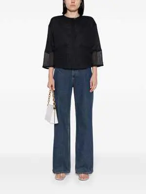 Emporio Armani Panelled Linen Blouse