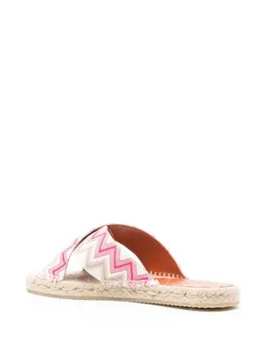 Missoni Zigzag Open Espadrilles - Pink