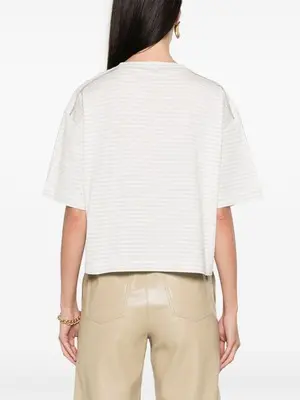 Brunello Cucinelli Striped Cotton T-shirt