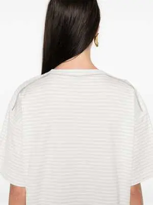 Brunello Cucinelli Striped Cotton T-shirt
