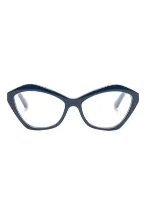 Balenciaga Bb0341o Cat-eye Glasses - Blue