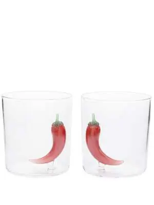 MAISON BALZAC X Browns Picante Cocktail Glasses - Red