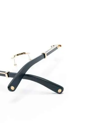 Cartier Rectangle-frame Glasses - Green