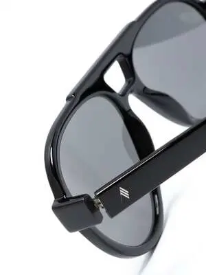 Linda Farrow X The Attico Jurgen Pilot-frame Sunglasses - Black