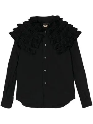 Comme Des Garçons Ruffled Long-sleeve Shirt