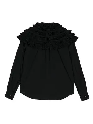 Comme Des Garçons Ruffled Long-sleeve Shirt