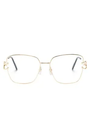 Cartier Square-frame Glasses - Gold