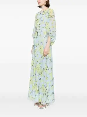 Sachin & Babi Bianca Chiffon Gown - Blue
