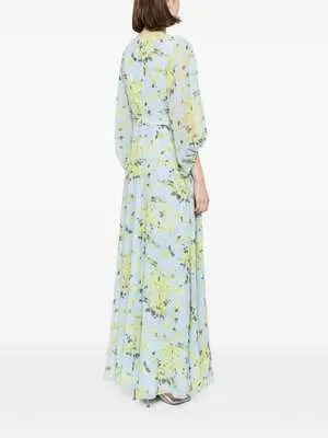 Sachin & Babi Bianca Chiffon Gown - Blue
