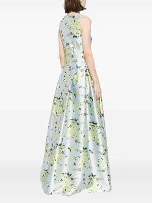 Sachin & Babi Brooke Floral-print Gown - Blue