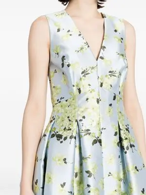 Sachin & Babi Brooke Floral-print Gown - Blue