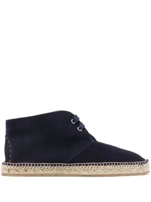 SCAROSSO Mojave Suede Espadrilles - Blue
