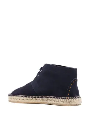 SCAROSSO Mojave Suede Espadrilles - Blue