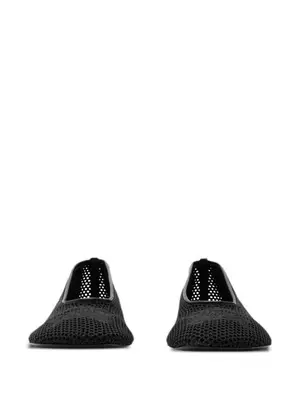 Burberry Mesh Ballerina Shoes - Black