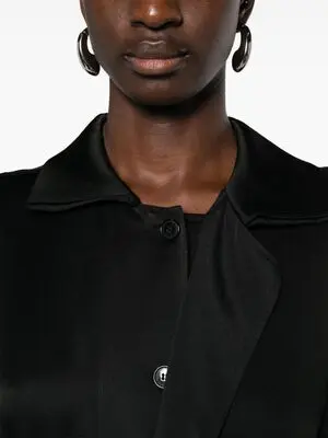 Victoria Beckham Spread-collar Crepe Jumpsuit