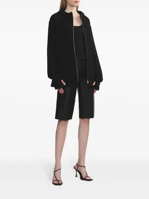 Helmut Lang Leather Knee-length Shorts
