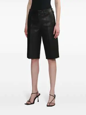 Helmut Lang Leather Knee-length Shorts
