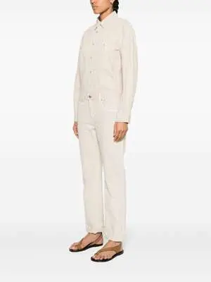 Isabel Marant Étoile Imane Long-sleeve Denim Jumpsuit - Neutrals