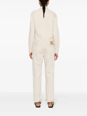 Isabel Marant Étoile Imane Long-sleeve Denim Jumpsuit - Neutrals