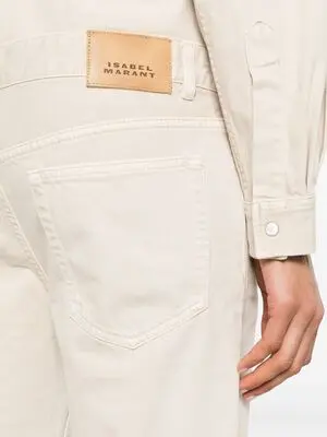 Isabel Marant Étoile Imane Long-sleeve Denim Jumpsuit - Neutrals