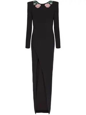 Balmain Sequinned Backless Gown