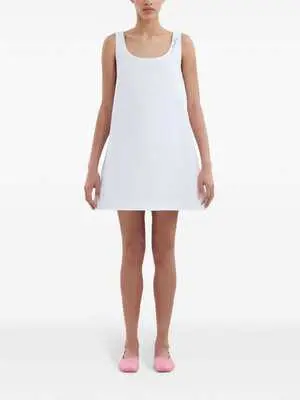 Marni Logo-embroidered Cotton Minidress