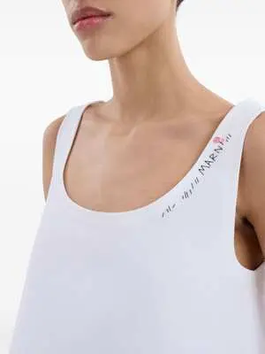 Marni Logo-embroidered Cotton Minidress