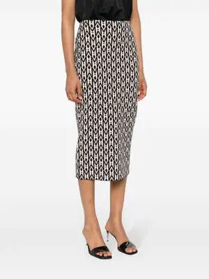 Mackage Geometric-pattern Knit Pencil Skirt