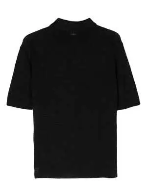 DELL'OGLIO Open-knit Polo Shirt
