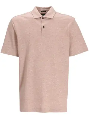 BOSS Mélange-effect Short-sleeve Polo Shirt
