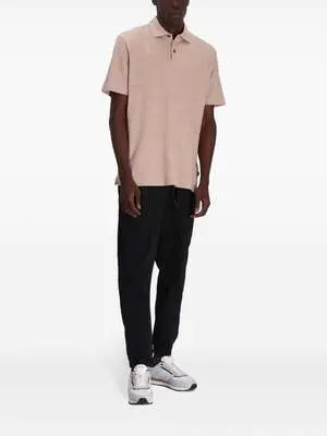 BOSS Mélange-effect Short-sleeve Polo Shirt