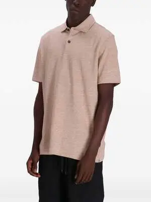 BOSS Mélange-effect Short-sleeve Polo Shirt