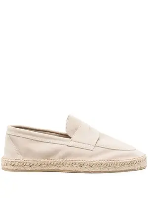 SCAROSSO Diego Suede Espadrilles - Neutrals
