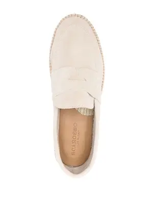 SCAROSSO Diego Suede Espadrilles - Neutrals