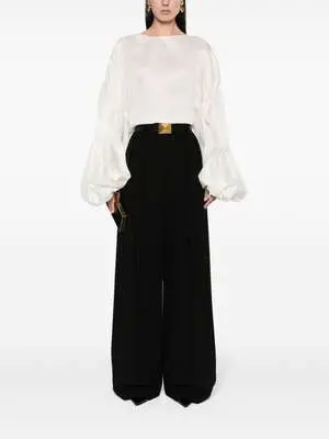Khaite The Quico Silk Blouse - White