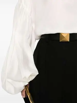 Khaite The Quico Silk Blouse - White