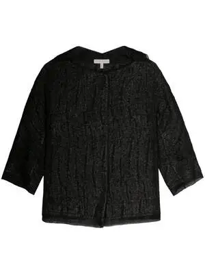 Shiatzy Chen Jacquard Silk Jacket - Black