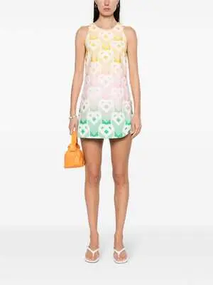 Casablanca Monogram-jacquard Mini Dress