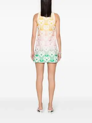 Casablanca Monogram-jacquard Mini Dress