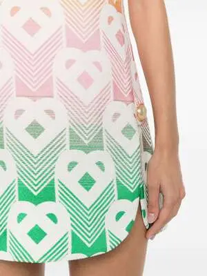 Casablanca Monogram-jacquard Mini Dress