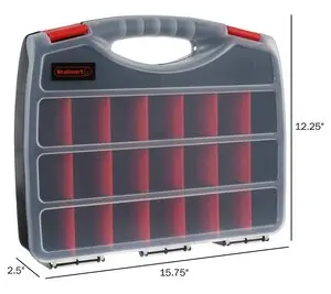 STALWART Portable Storage Case Secure Locks & 23 Compartmen