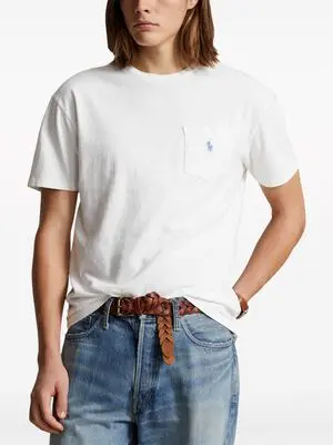 Polo Ralph Lauren Polo Pony Cotton-linen T-shirt - White