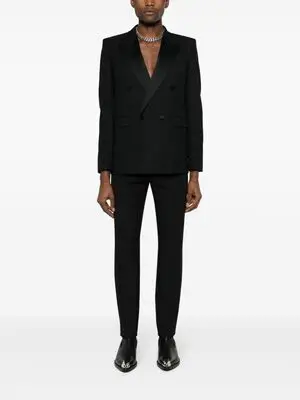 Saint Laurent Tailored Slim-fit Trousers - Black