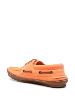 Saint Laurent Ashe Leather Boat Shoes
