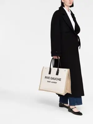 Saint Laurent Rive Gauche Tote - Neutrals