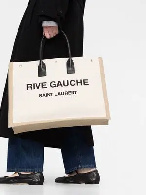 Saint Laurent Rive Gauche Tote - Neutrals