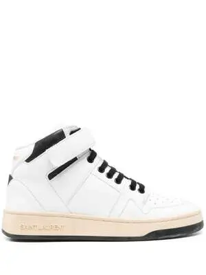 Saint Laurent Lax Leather Sneakers - Black