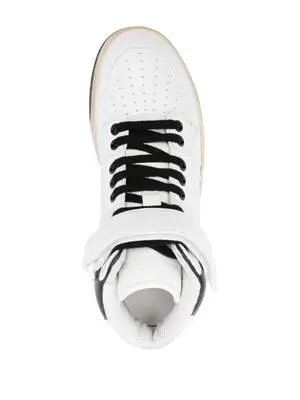 Saint Laurent Lax Leather Sneakers - Black